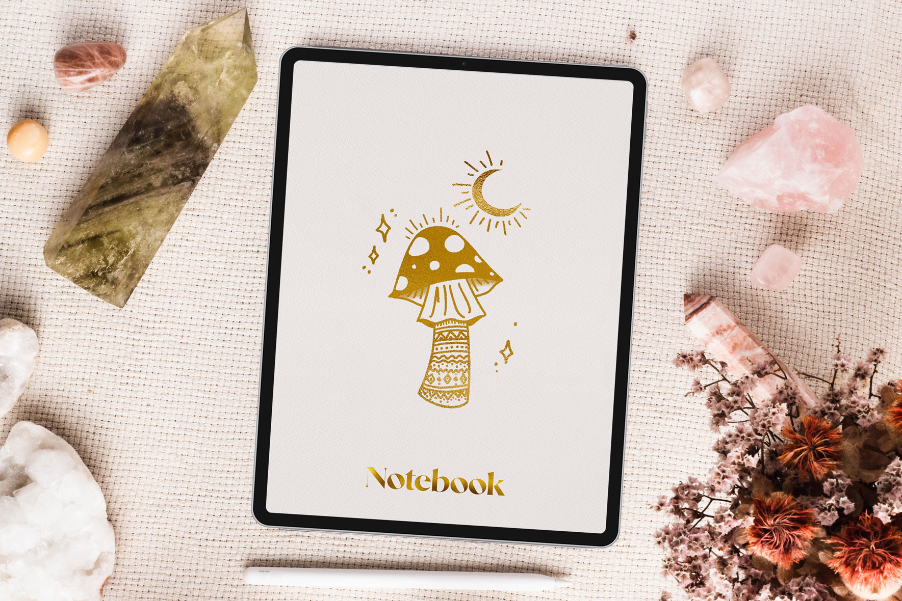 Digital Notebook(Portrait) | Koko and the Moon