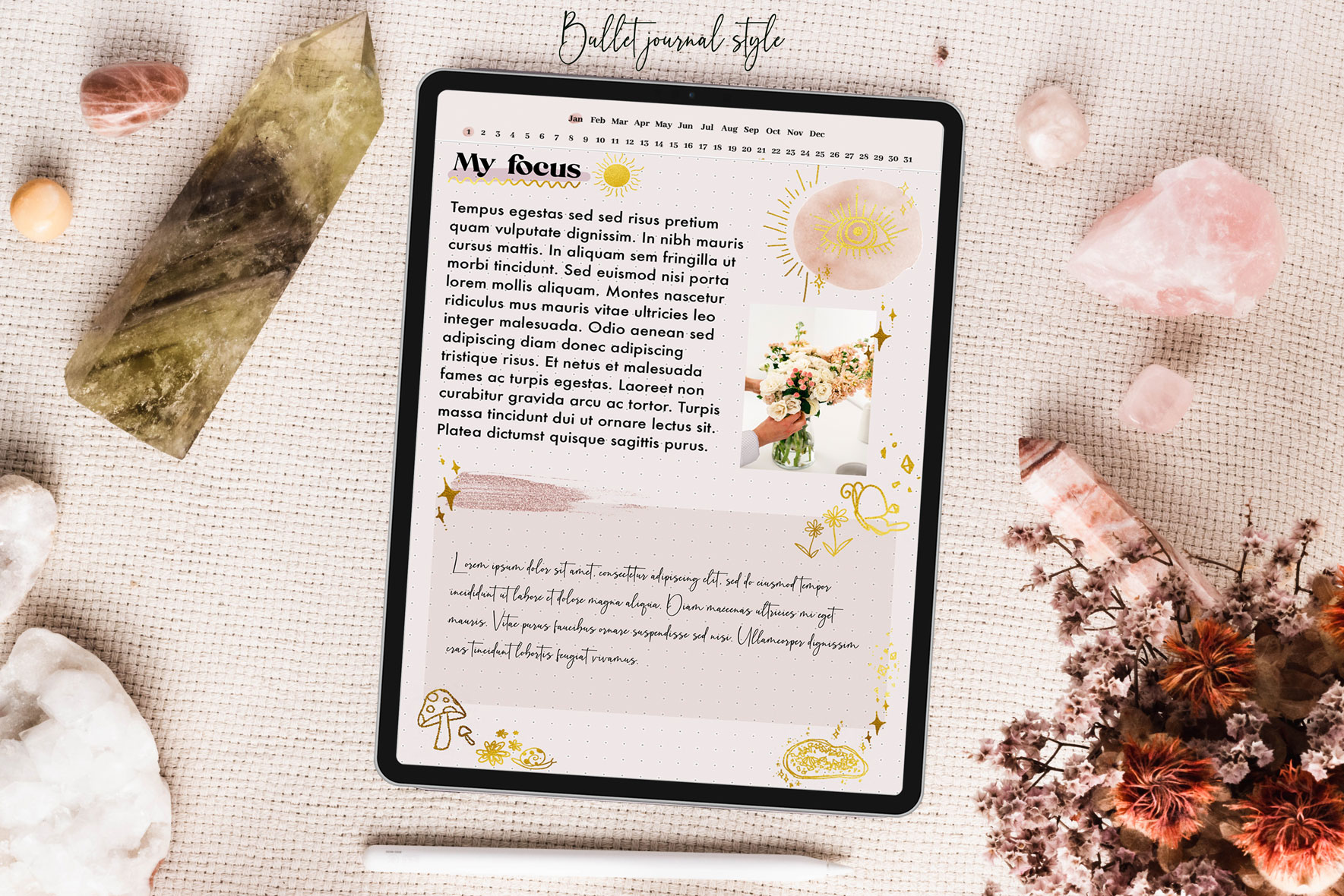 Simple Digital Journal (Portrait) | Koko and the Moon